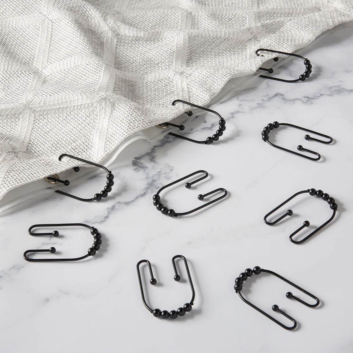 Shower Curtain Hooks Clyde - Black – Kitchen Bits